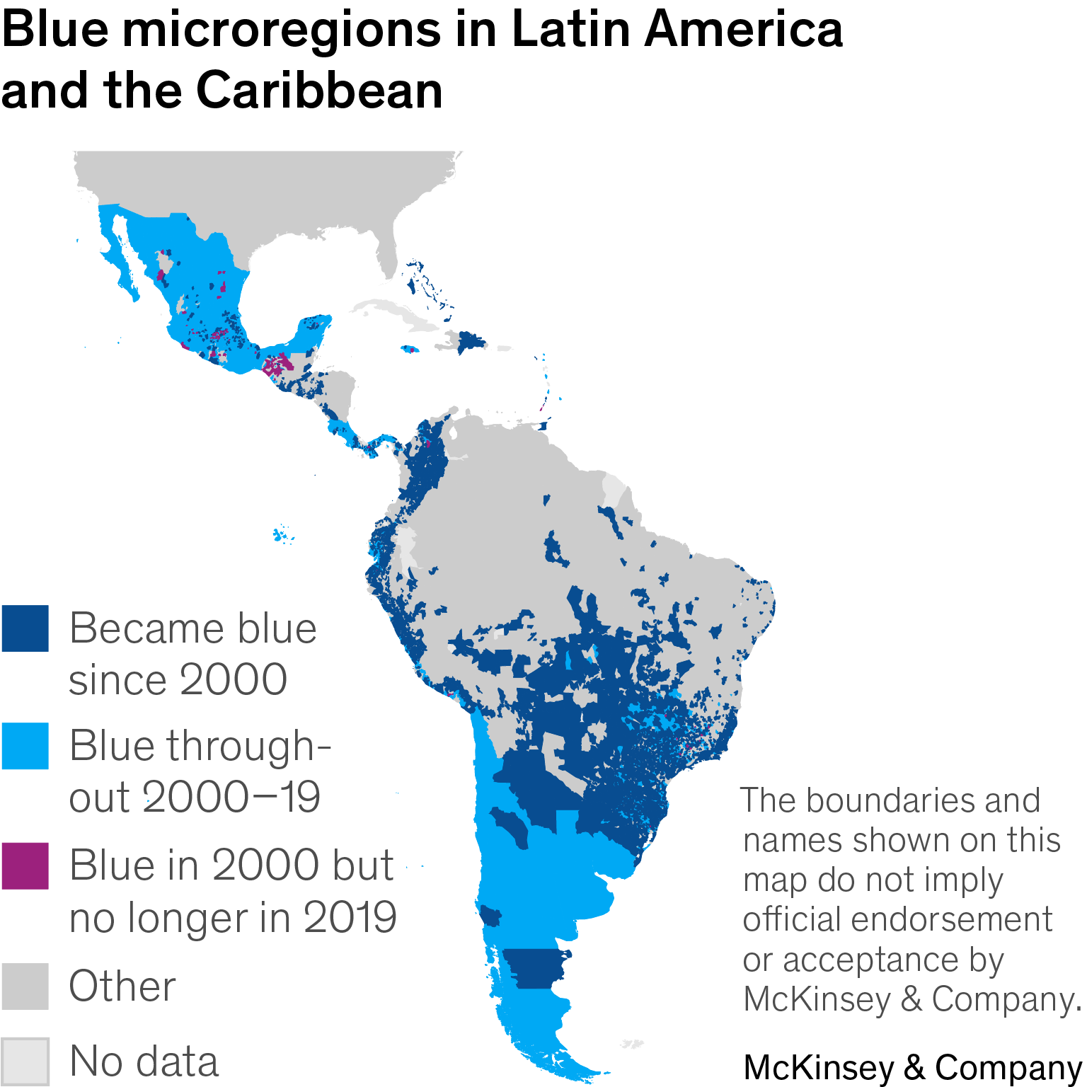 Micro Countries South America Map
