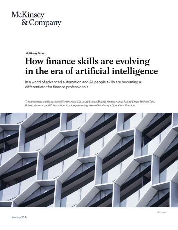 Gen AI skills for finance professionals | McKinsey