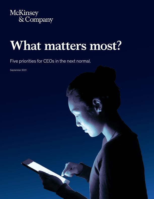 The future of leadership: Five priorities for CEOs | McKinsey