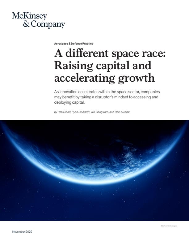 A different space race: Raising capital and accelerating space ...