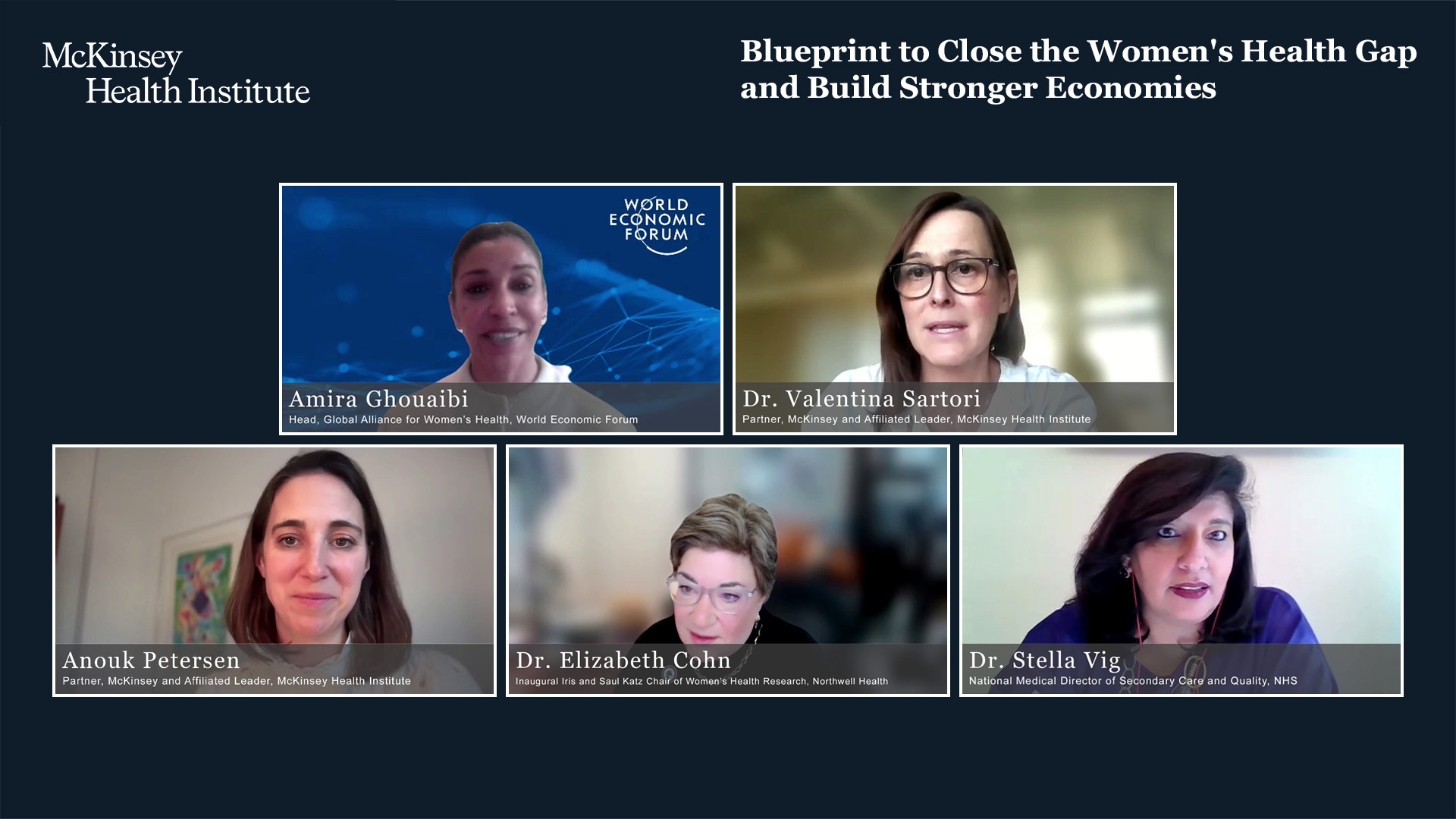 Webinar — Blueprint to Close the Women's Health Gap and Build Stronger ...